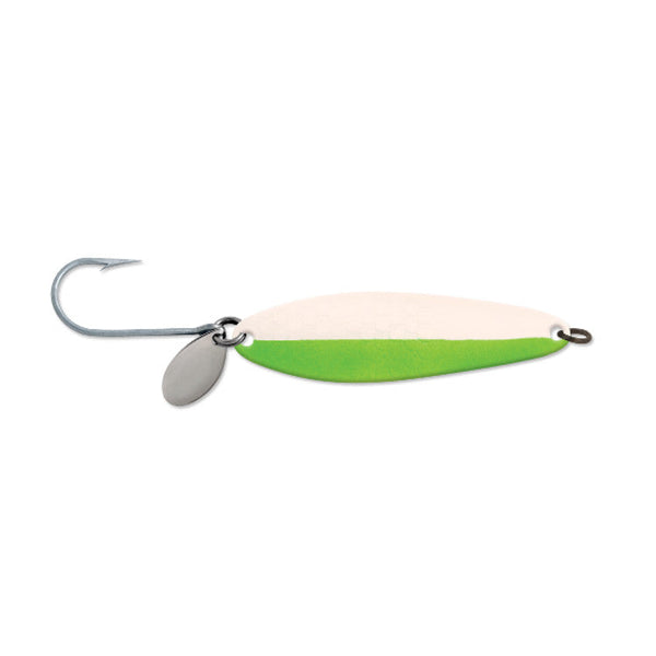 Luhr Jensen Coyote Spoon - Everglo/Flo Green Stripe - 3-1/2' | Miyar ...