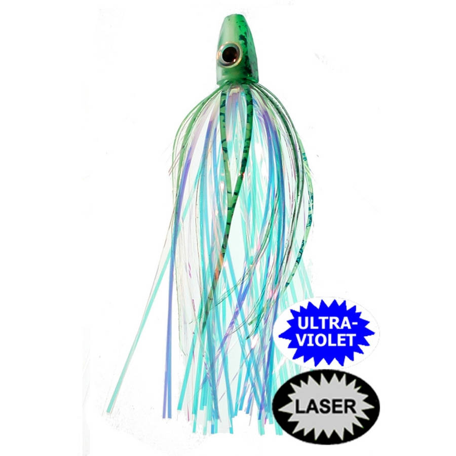 Silver Horde Ace Hi Fly - 4-1/2' - UV Green Spatter | Miyar Adventures