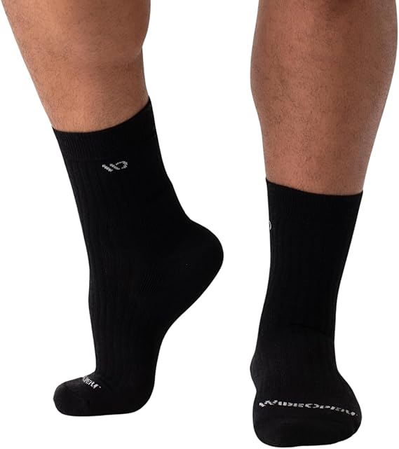 Wide Open Solid Cushioned Micro Crew Socks Men's | Miyar Adventures