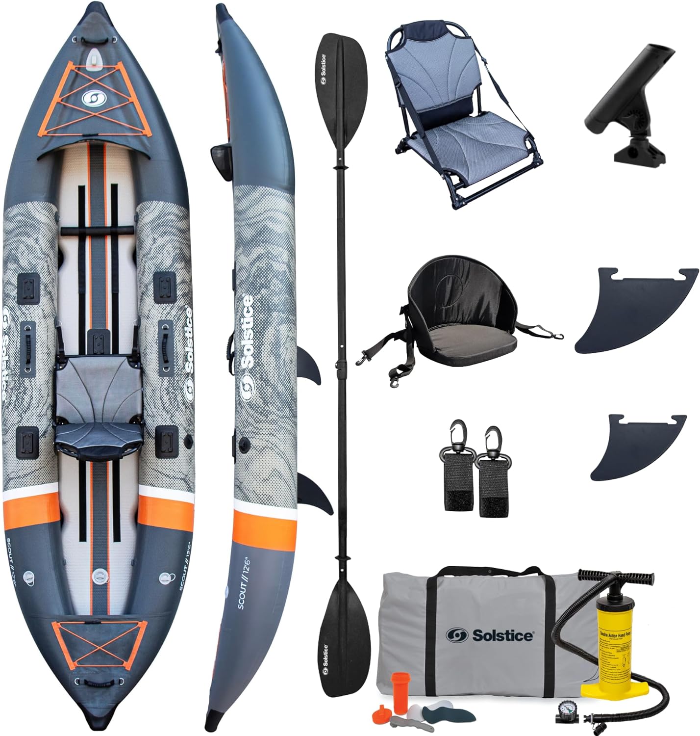 Solstice Scout Inflatable Fishing Kayak Kit | Miyar Adventures