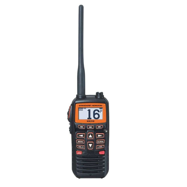 Standard Horizon HX210 6W Floating Handheld Marine VHF Transceiver ...