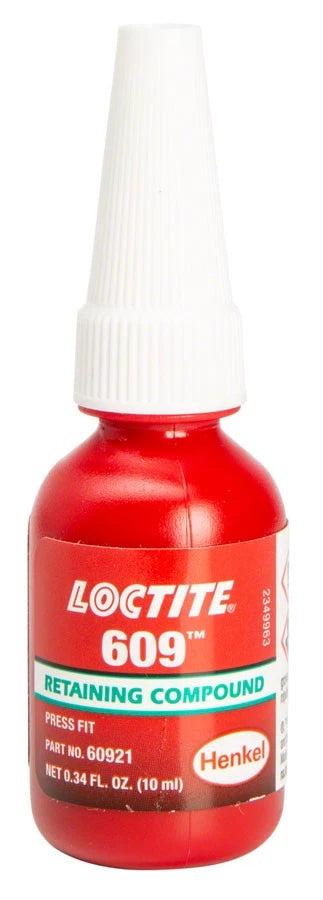 Loctite #609 Retaining Compound Low Viscosity 10ml .3 fl oz Thread Loc ...