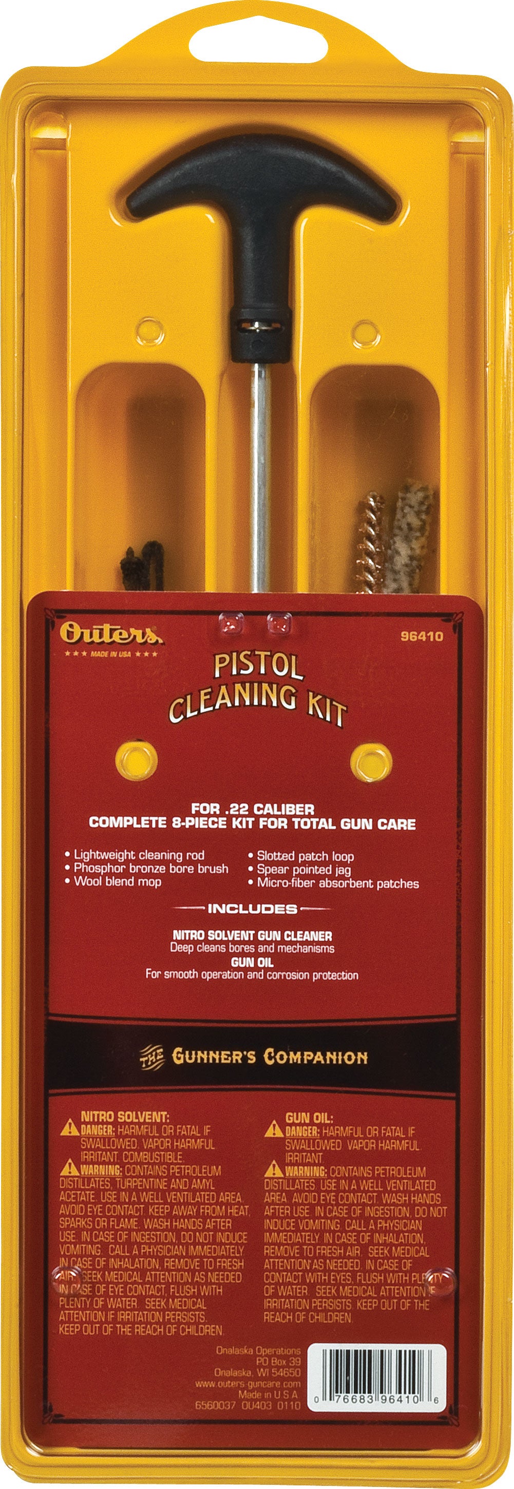Outers Pistol Aluminum Rod Cleaning Kit ZZZ | Miyar Adventures